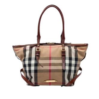 Burberry Sac cabas vintage Pre-owned en toile - Femme - Pre-owned - Brun - Taille: ONE Size