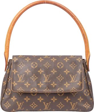 Louis Vuitton Crossbody Bags - Louis Vuitton Canvas Monogram Looping PM Handbag - Gr. unisize - in Braun - f&uuml;r Damen