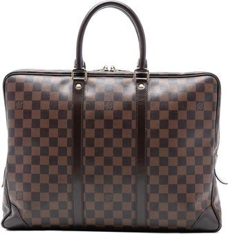 Louis Vuitton Crossbody Bags - Damier Ebene Porte Documents Voyage PM - Gr. unisize - in Braun - f&uuml;r Damen