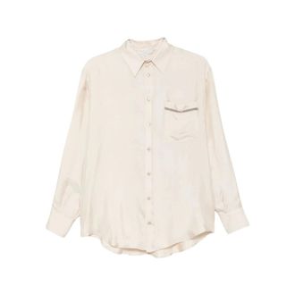 Antonelli Femme, Blouses et Chemises, Beige, Taille: 38 FR R1481 Gocce 101 Chemise
