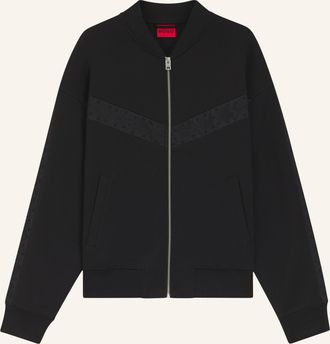 HUGO BOSS Hugo Sweatshirt Dromzip Oversize Fit schwarz