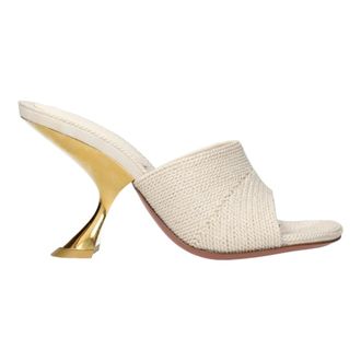 Amina Muaddi Taylor Woven Slipper - - Shoes - Damen - Beige - 36 EU