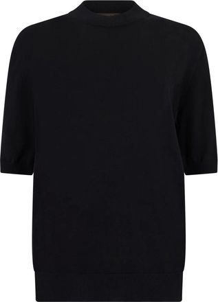 Slowear Slowear, Homme, Pulls, Noir, Taille: XL Pull en coton &agrave; manches courtes