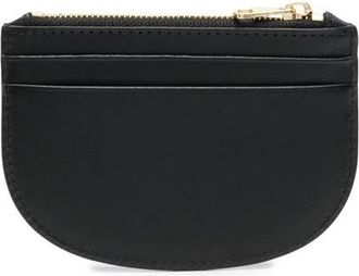 A.P.C. Calf Leather Zip Wallet - Black
