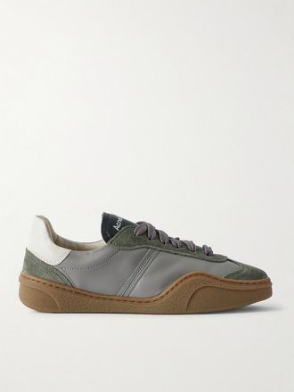 Acne Studios Sneakers Aus Veloursleder Und Leder - Grau