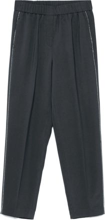 PESERICO Hose mit elastischem Bund - Grau
