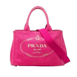 Prada Pre-owned Canvas Satchel - Femme - Pre-owned - Rose - Taille: ONE Size
