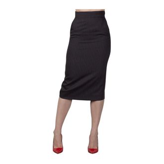Elisabetta Franchi Jupe crayon midi - Femme - Jupes - Noir - Taille: 36 FR