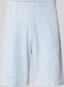 Review Shorts mit Strukturmuster und elastischem Bund