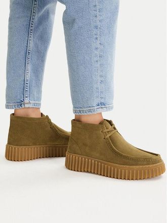 Clarks Schn&uuml;rschuhe Torhill Moss 26183872 Khakifarben