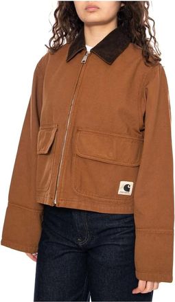 Carhartt Work in Progress Femme, Vestes, Brun, Taille: 36 FR W Prescott Jacket
