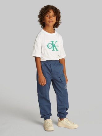 Calvin Klein Jeans Sweathose ESSENTIAL WOVEN CARGO PANTS f&uuml;r Kinder bis 16 Jahre mit Logo-Print