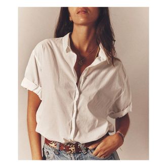 Xirena Chemise Channing Popeline de Coton Xirena