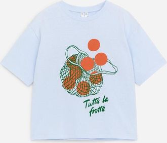 Arket Oversize-T-Shirt -Blau