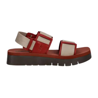 FLY London Soru277 Sandale - Femme - Chaussures - Rouge - Taille: 38 EU