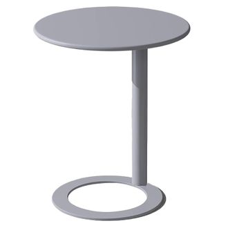 Generic Kleiner Beistelltisch, runder C-f&ouml;rmiger Metalltisch mit rundem Fu&szlig;, Nachttisch, Gartentisch f&uuml;r Wohnzimmer, Schlafzimmer, Balkon oder B&uuml;ro