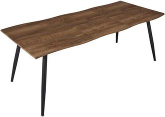 Paris Prix Paris Prix - Table &agrave; Manger Extensible Forest 150-210cm Marron