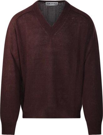 Our Legacy Homme, Pulls, Brun, Taille: S Pull col en V Rue