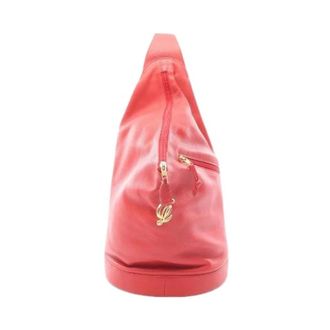 Loewe Pre-owned Anton Leather Backpack - Femme - Pre-owned - Rouge - Taille: ONE Size