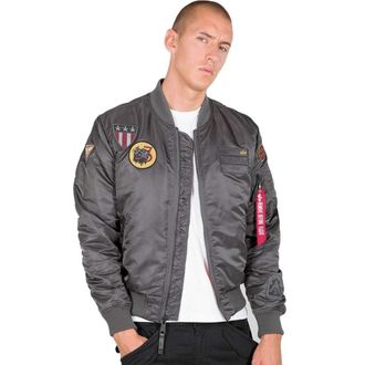 Alpha Industries MA-1 Air Force Bomberjacke f&uuml;r Herren Greyblack