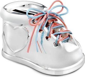 Zilverstad Silbernes Sparschwein f&uuml;r ein Kind, elegant als Geschenk, Taufschuh Gr&ouml;&szlig;e: 56x93x51 mm Artikelnummer: ZV7275261