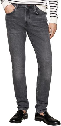Tommy Hilfiger Herren Jeans Hose Tapered Slim Fit, Grau (Rich Grey), 28W/34L