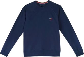 Paul Smith Femme, Sweatshirts et sweats &agrave; capuche, Bleu, Taille: 42 FR Felpa Cuore Swirl