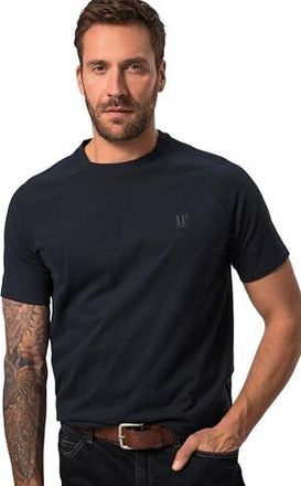 JP1880 Hommes Grandes Tailles L-8XL T-Shirt &agrave; Manches Courtes. Col Rond, Collection Basic. Jusquau 8XL. Bleu Marine 3XL 825531130-3XL