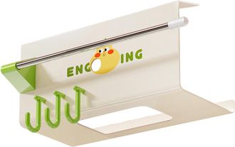 Generic Wandmontierter Tissuehalter - Kein Bohrpapierkasten Rack Mit Haken, Langlebiger Platzsparender Toilettenartikelspender Leicht Zug&auml;ngliches Design | Pe