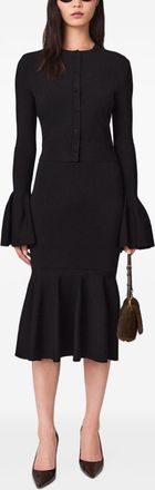 Stella McCartney Bell Sleeve Knit Cardigan - Black