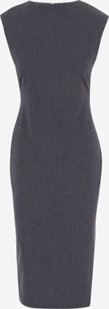 Jacquemus Robe midi en laine stretch Alba