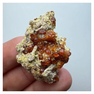 Generic Kristallstein Nat&uuml;rlicher Granat, Originalstein, Mineralienprobe, Kristall Kristallstein-Halskette mit Halter(11.6g 26 * 38 * 12mm)