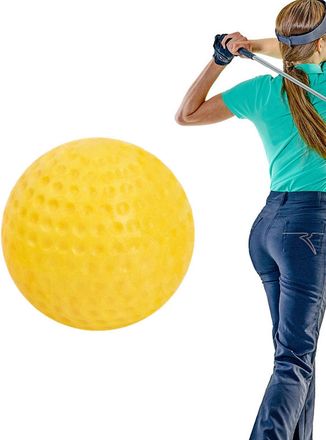 Generico Gelber Golfball | &Uuml;bungsb&auml;lle 4 cm | Tragbarer Golfball aus PU-Schaum | Wiederverwendbare Golfb&auml;lle aus PU | Wiederverwendbare Golfb&auml;lle | weicher gl&auml;