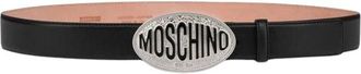 Moschino Homme, Accessoires, Noir, Taille: 90 CM Ceintures