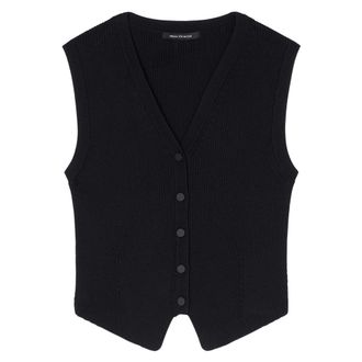 A|X Armani Exchange Femme, Vestes, Noir, Taille: 36 FR Cropped Strick Top