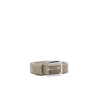PESERICO Femme, Accessoires, Beige, Taille: 85 CM Textured-leather Buckle Belt