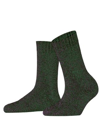 Falke Damen Socken Marble Cloud W So Wolle Baumwolle gemustert 1 Paar, Gr&uuml;n Artichoke 7436, 39-42