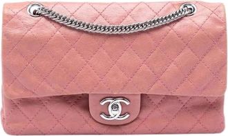 Chanel Sac bandouli&egrave;re &agrave; double rabat vintage Pre-owned - Femme - Pre-owned - Rose - Taille: ONE Size