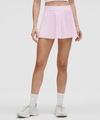 lululemon Jupe de tennis pliss&eacute;e RePleat taille haute pour Femmes - Rose - Taille 10