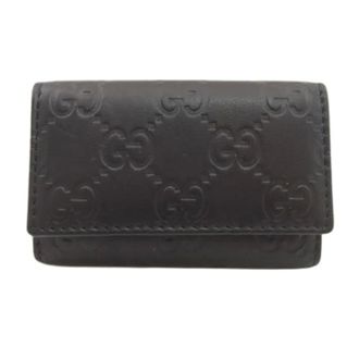 Gucci Porte-cl&eacute;s en cuir Pre-owned - Femme - Pre-owned - Noir - Taille: ONE Size
