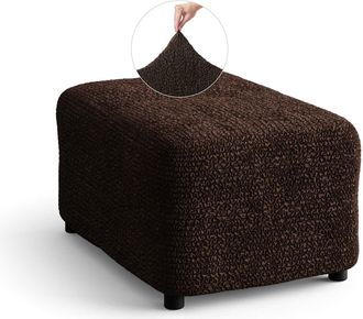 Paulato by GA.I.CO. PAULATO - Hockerbezug aus einfarbiger Mikrofaser, bi-elastisches, kratzfestes und maschinenwaschbares Gewebe, patentierte WavyTech-Technologie, Made i