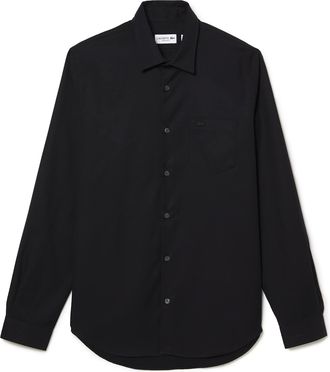 Lacoste CH8522 Hemd, Schwarz, M Herren