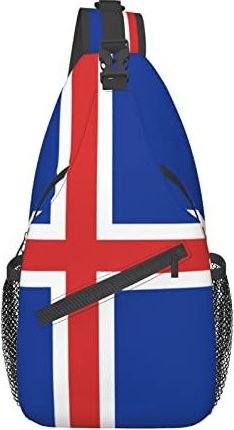 Generic Sac &Agrave; Bandouli&egrave;re Le Drapeau Islandais Sac L&eacute;ger Bandouli&egrave;re Femme L&eacute;ger Et &Eacute;tanche Sacs Poitrine, Pour Camping, Outdoor, Sports