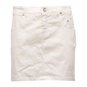 Siviglia Denimrock mit 5 Taschen - - Skirts - Damen - Wei&szlig; - W29