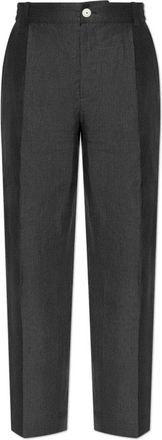 Jacquemus Homme, Pantalons, Gris, Taille: M Pantalon Pliss&eacute; &agrave; Rayures