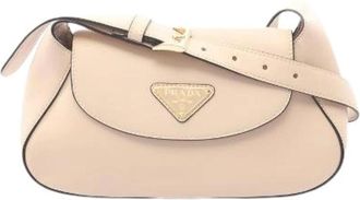 Prada Pre-owned Patina Small Leather Shoulder Bag - Femme - Pre-owned - Beige - Taille: ONE Size