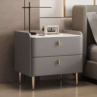 Generic Nachttisch, Nachttisch Mit Doppelter Arbeitsplatte Und Ger&auml;Uschloser F&uuml;Hrungsschiene Aus Kohlenstoffstahl, Hochklappbare Schrankbeine for Uhr, Schreib