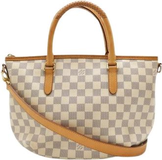 Louis Vuitton Pre-owned Sac Riviere PM Damier Azur 2way - Femme - Pre-owned - Beige - Taille: ONE Size