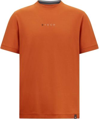 Boggi Milano Homme, Tops, Orange, Taille: 2XL T-shirt Piqu&eacute; Haute Performance S.Caf&egrave;