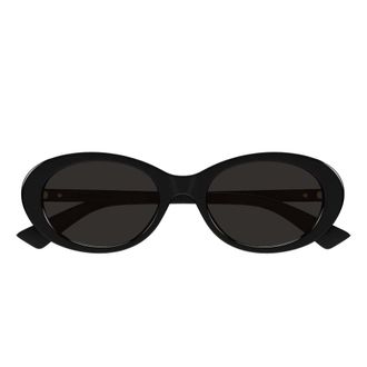 Bottega Veneta Femme, Accessoires, Noir, Taille: 54 MM Lunettes de soleil ovales classiques